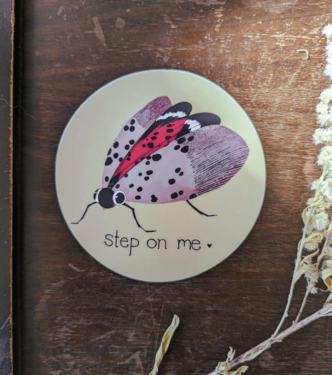 Step on Me - Large Vinyl Sticker - Spotted Lanternfly Decal ...