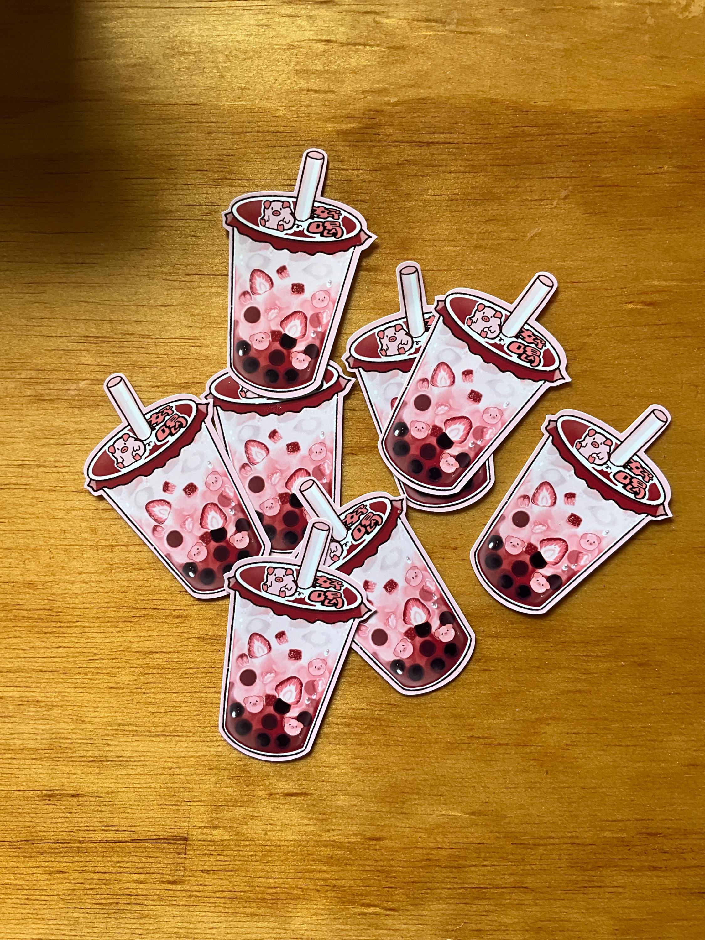 Boba Milk Tea - Sticker Set - Cute Decal/bumpersticker/stickers - Etsy