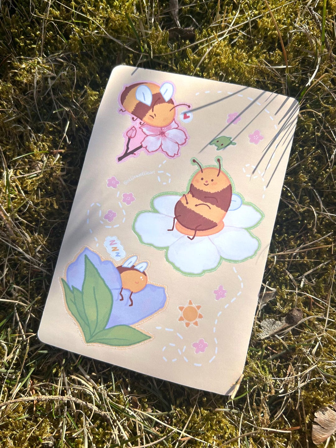 Spring Bees - Sticker Sheet - Cute Flower and Bee Stickers - Etsy