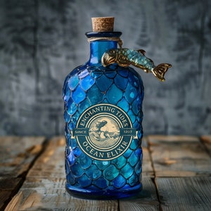 Vintage Mermaid Labels, Mermaid Printable Labels,mermaid Apothecary Jar ...