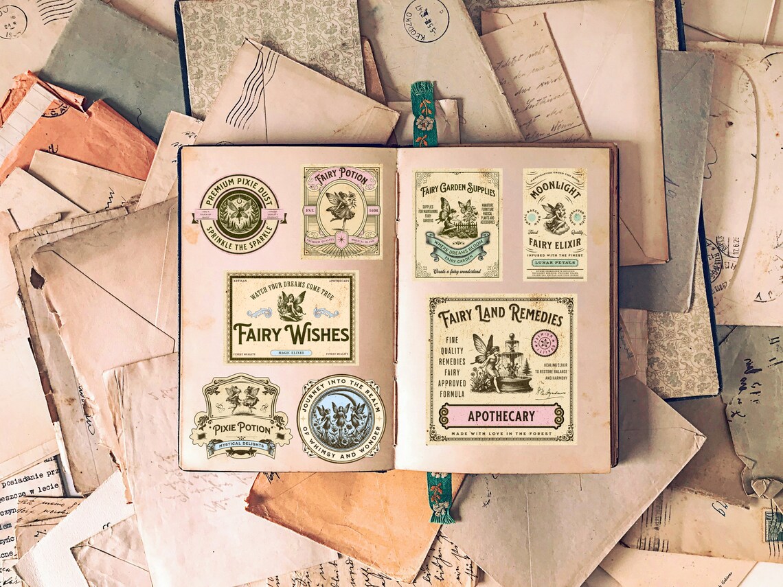 Fairy Labels,vintage Fairy Printable Labels,fairy Apothecary Jar Labels ...