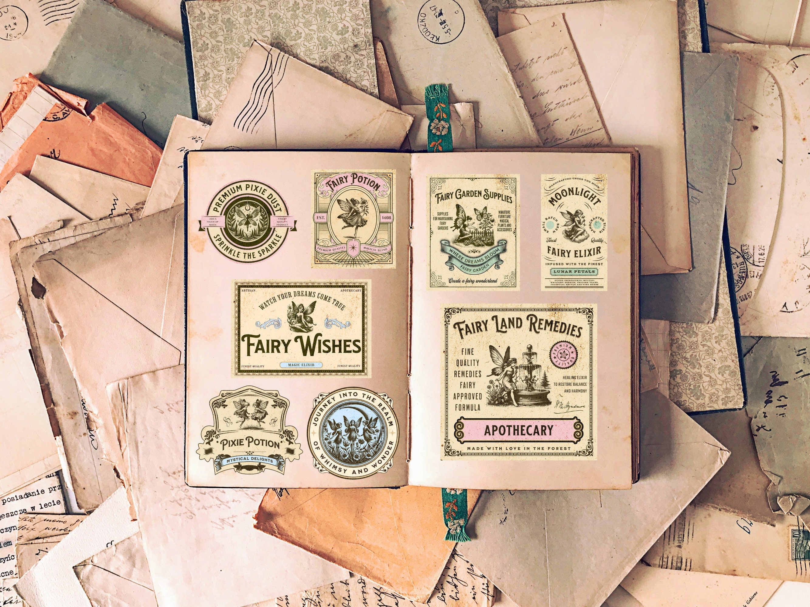 Fairy Labels,vintage Fairy Printable Labels,fairy Apothecary Jar Labels ...