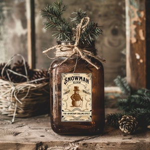 Christmas Potion Labels, Christmas Apothecary Labels, Magic Potion ...