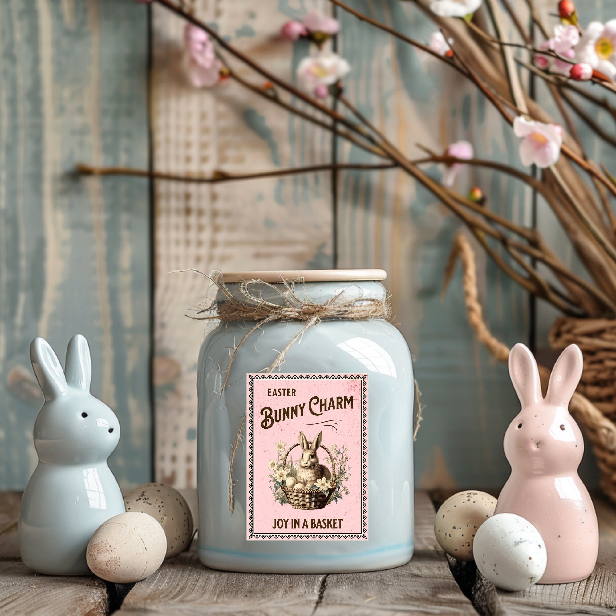 Vintage Easter Labels Printable Labels, Easter Jar Labels, Spring ...