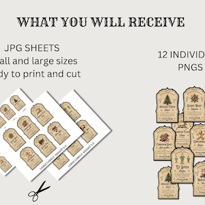 Christmas Potion Labels, Christmas Apothecary Labels, Magic Potion ...