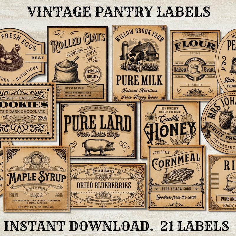 Old Food and Prints - Etsy