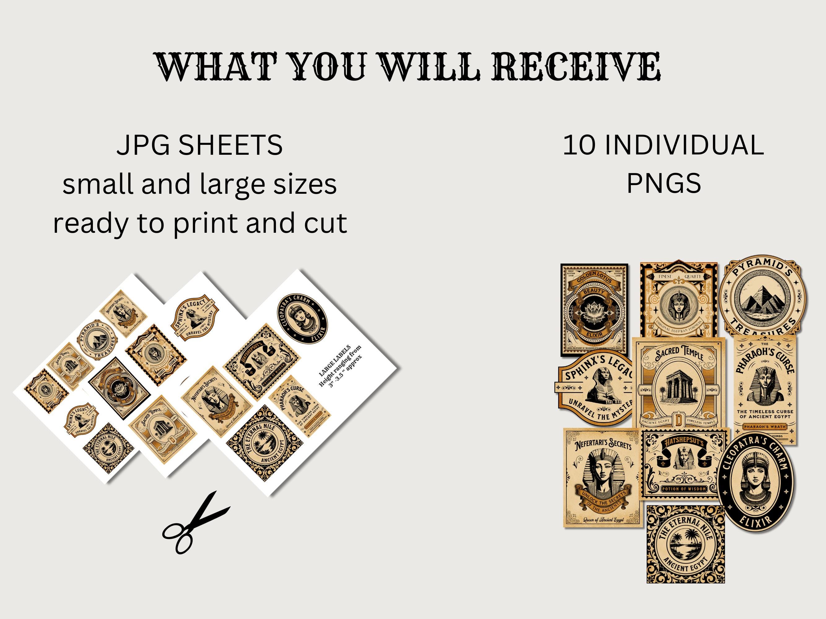 Ancient Eqypt Printables, Ancient Egypt Papers, Potion Labels, Egyptian ...