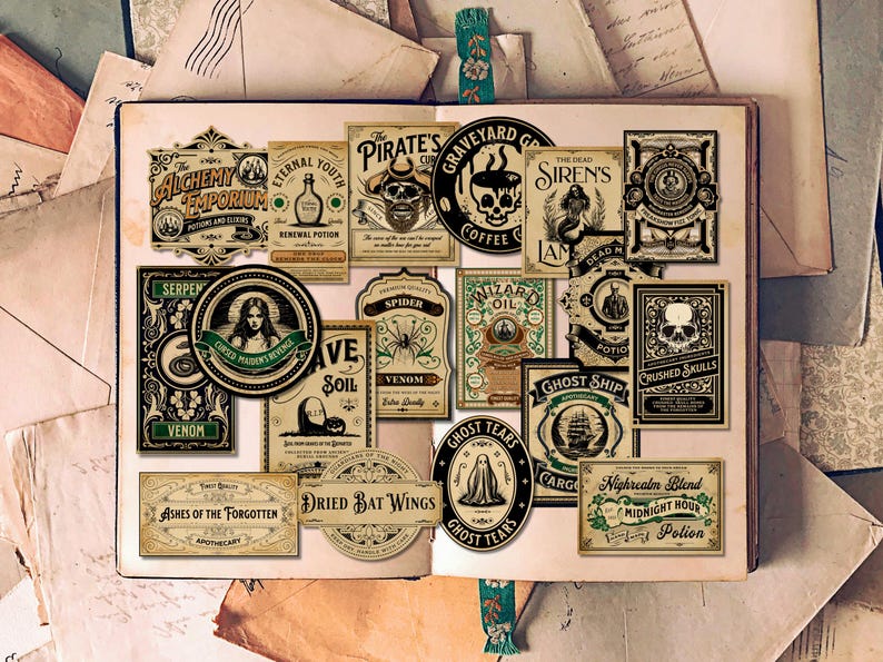Potion Labels Digital,potion Labels Printable,wizard Potion Labels ...
