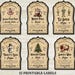 Christmas Potion Labels, Christmas Apothecary Labels, Magic Potion ...