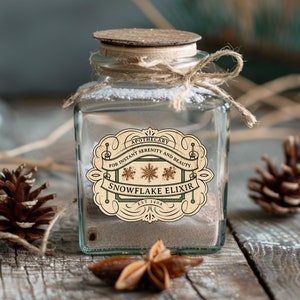 Christmas Potion Labels, Christmas Apothecary Labels, Magic Potion ...