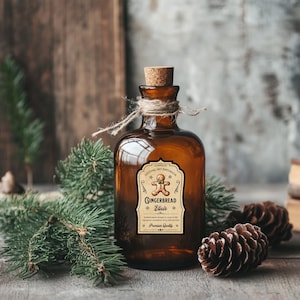 Christmas Potion Labels, Christmas Apothecary Labels, Magic Potion ...