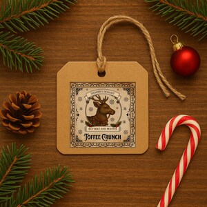 Vintage Christmas Labels Printable, Christmas Pantry Labels, Christmas ...