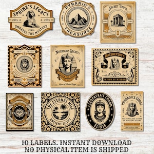 Ancient Eqypt Printables, Ancient Egypt Papers, Potion Labels, Egyptian ...