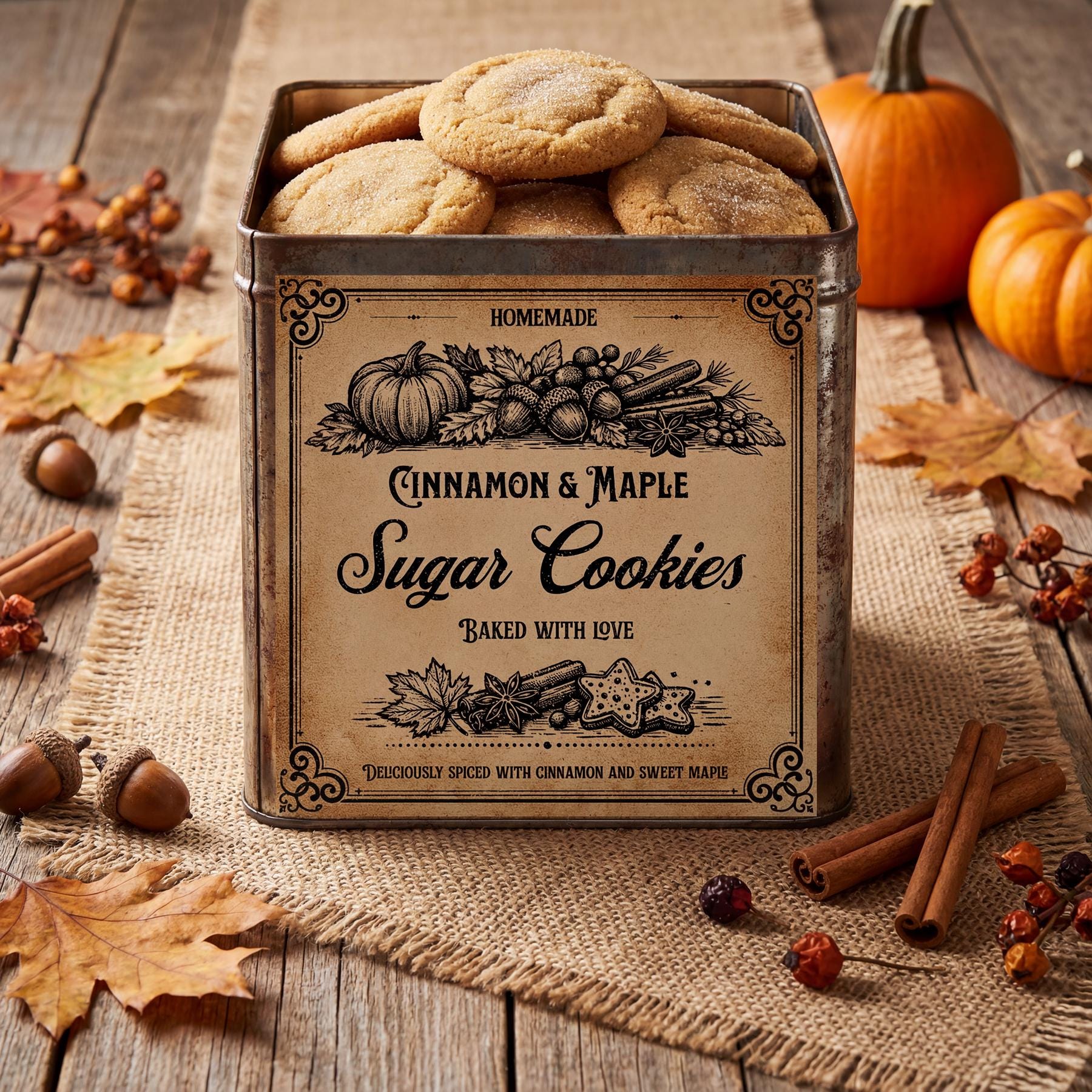 Vintage Fall Pantry Labels Printable,primitive Fall Autumn Pantry ...