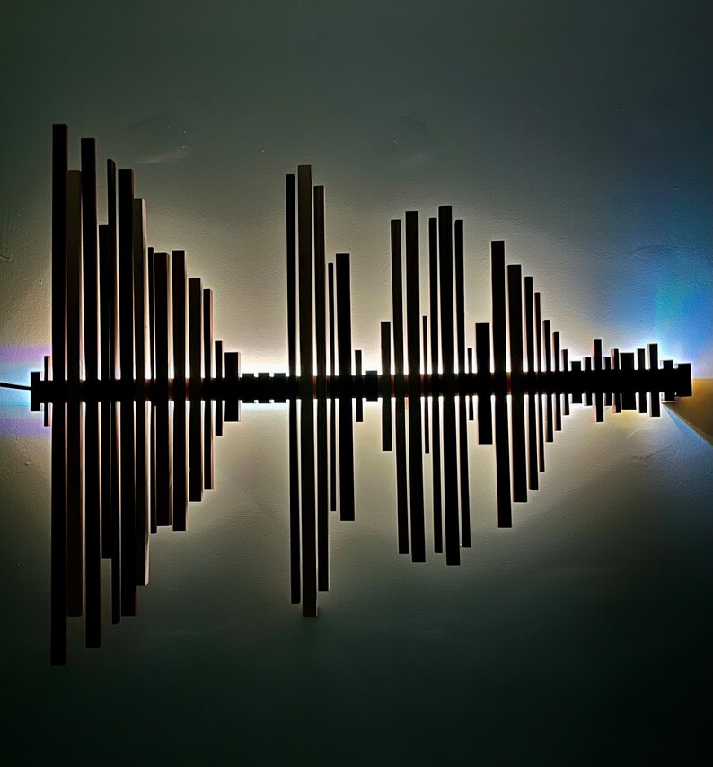 Wood Soundwave Art Piece - Etsy