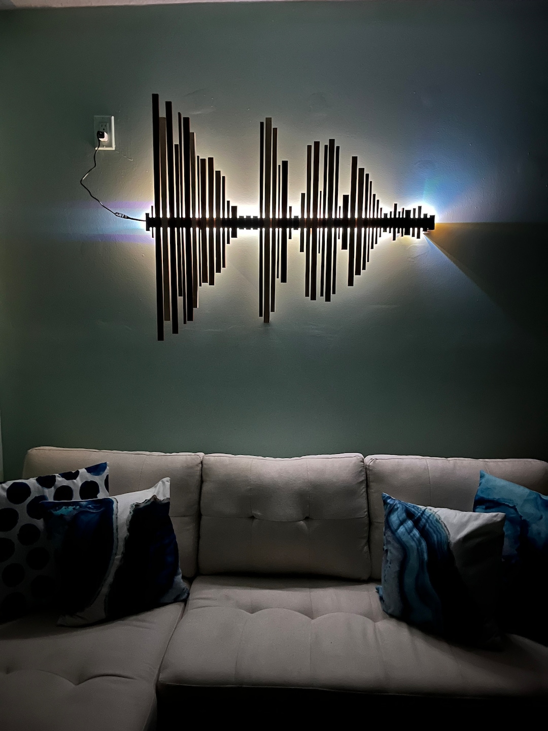 Wood Soundwave Art Piece - Etsy