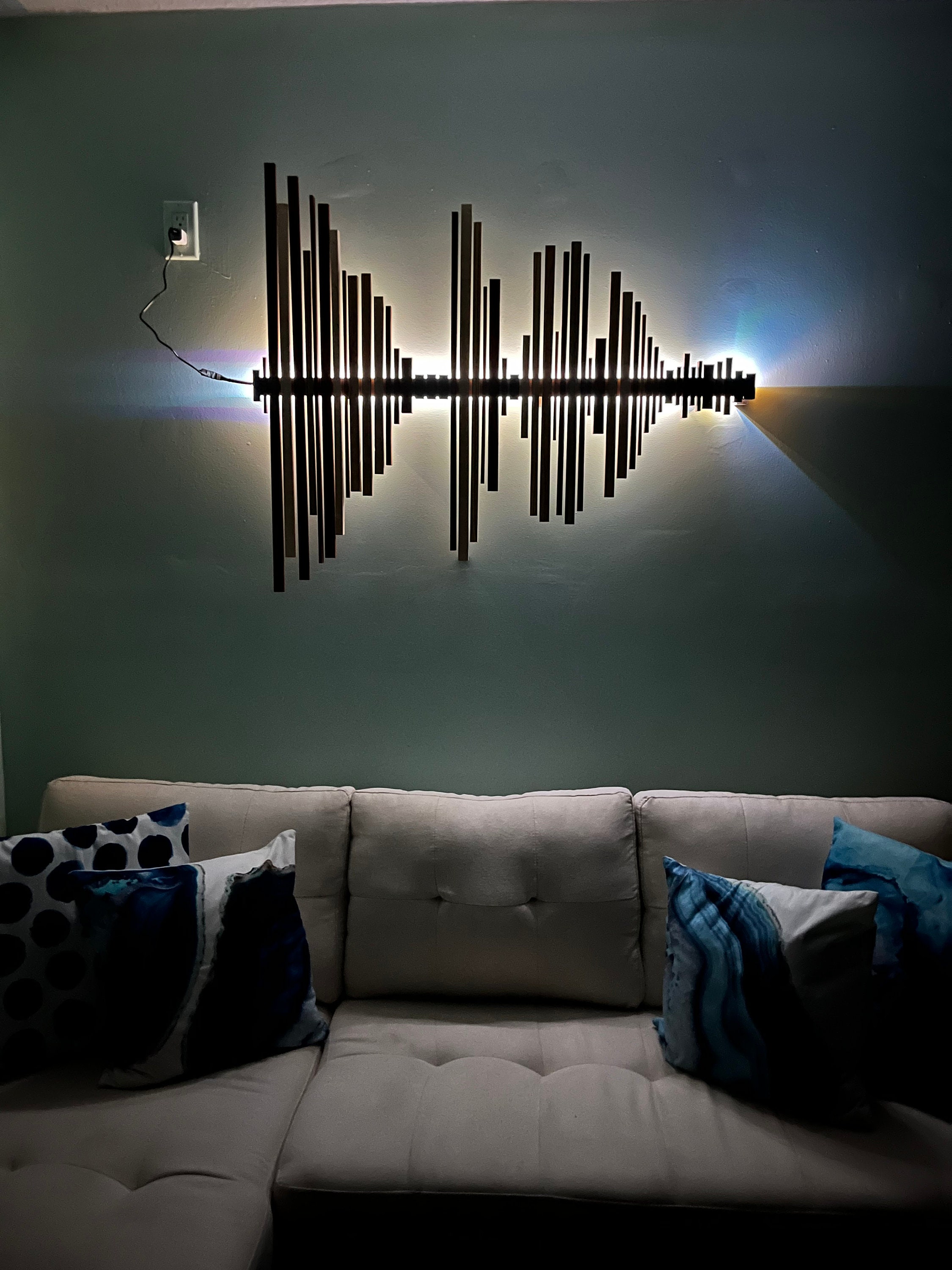 Wood Soundwave Art Piece - Etsy