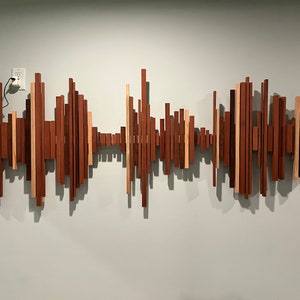 Wood Soundwave Art Piece - Etsy