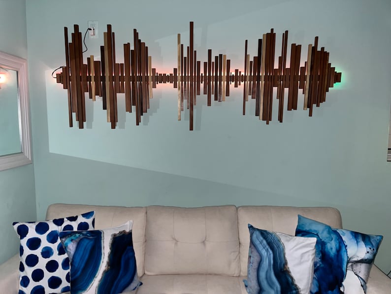 Wood Soundwave Art Piece - Etsy