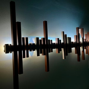 Wood Soundwave Art Piece - Etsy