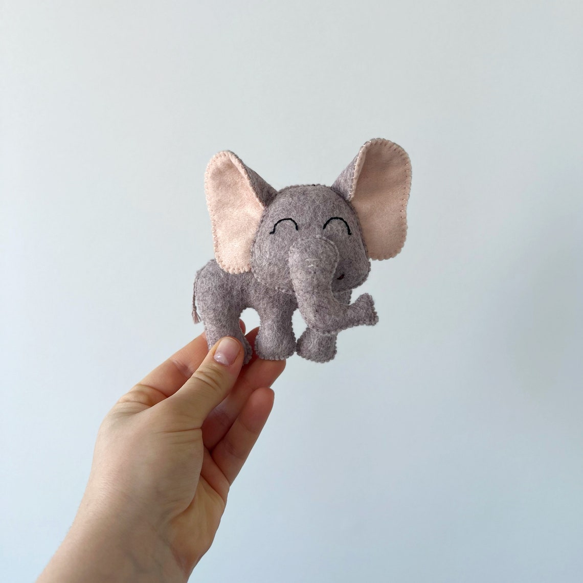 Felt Elephant Sewing Pattern: Safari Nursery Decor (PDF Pattern) - Etsy