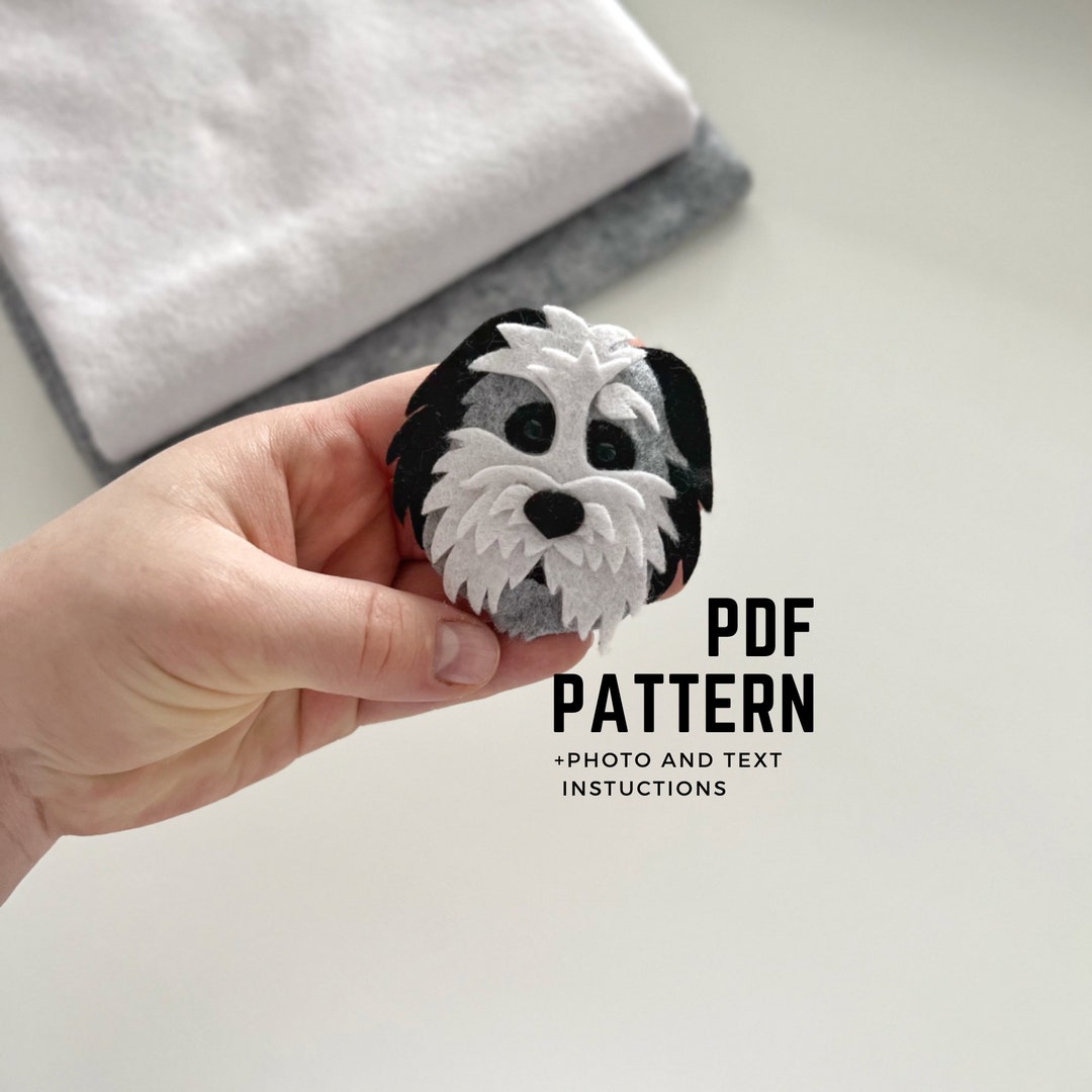 Dog Sewing PDF Pattern Digital Pattern Felt Animal Instant Download ...