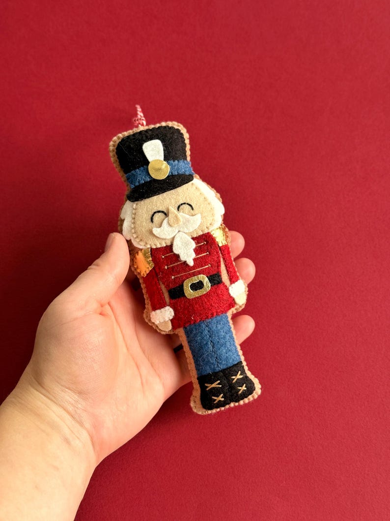Felt Nutcracker Ornament Pattern – Christmas PDF Sewing Tutorial - Etsy