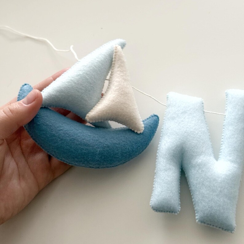 Set of Sewing PDF Patterns Felt Alphabet Digital Pattern Boat, Anchor ...