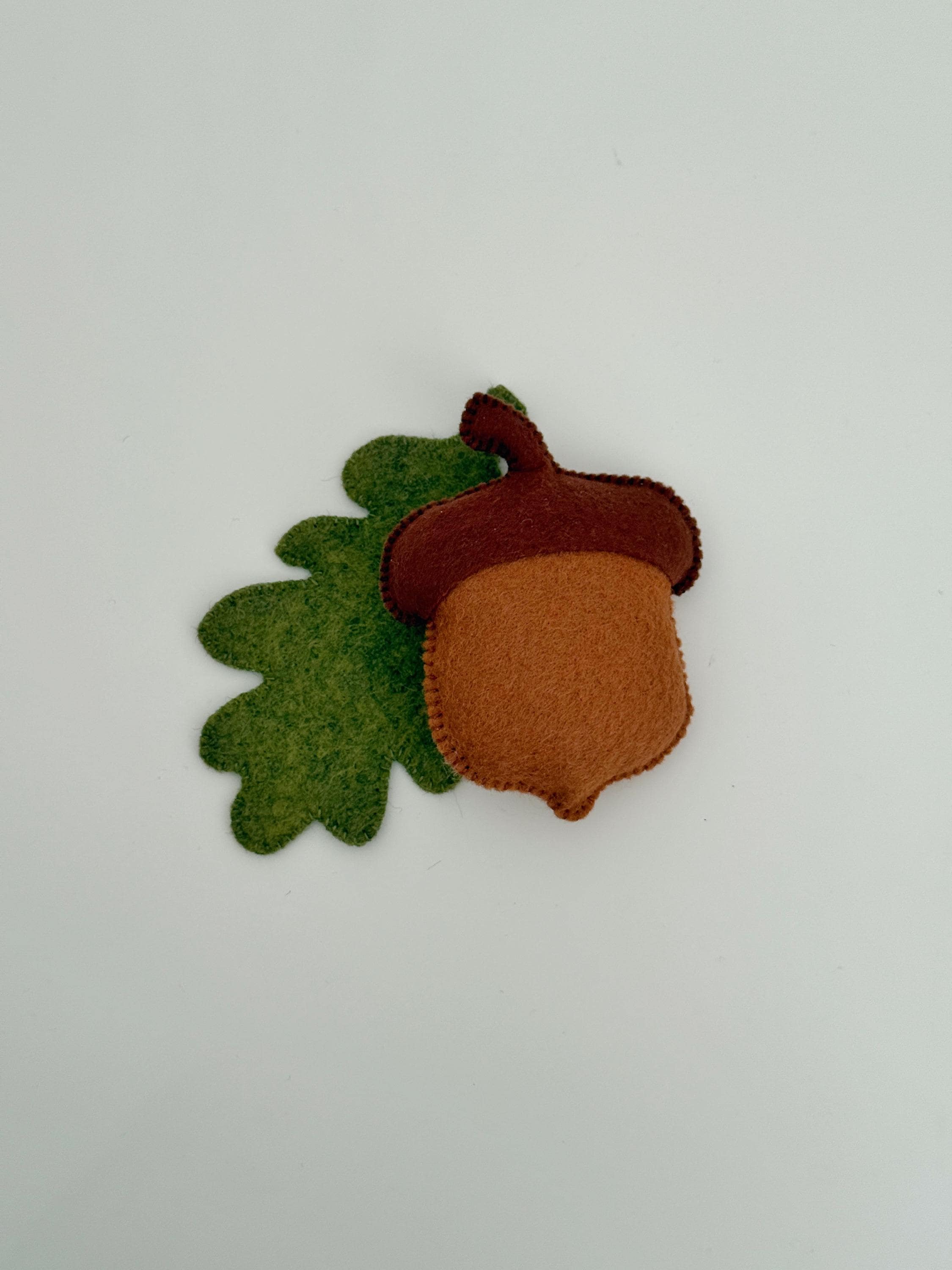 Acorn and Leaf Sewing Pattern PDF DIY Fall Decor, Autumn Felt Ornament ...