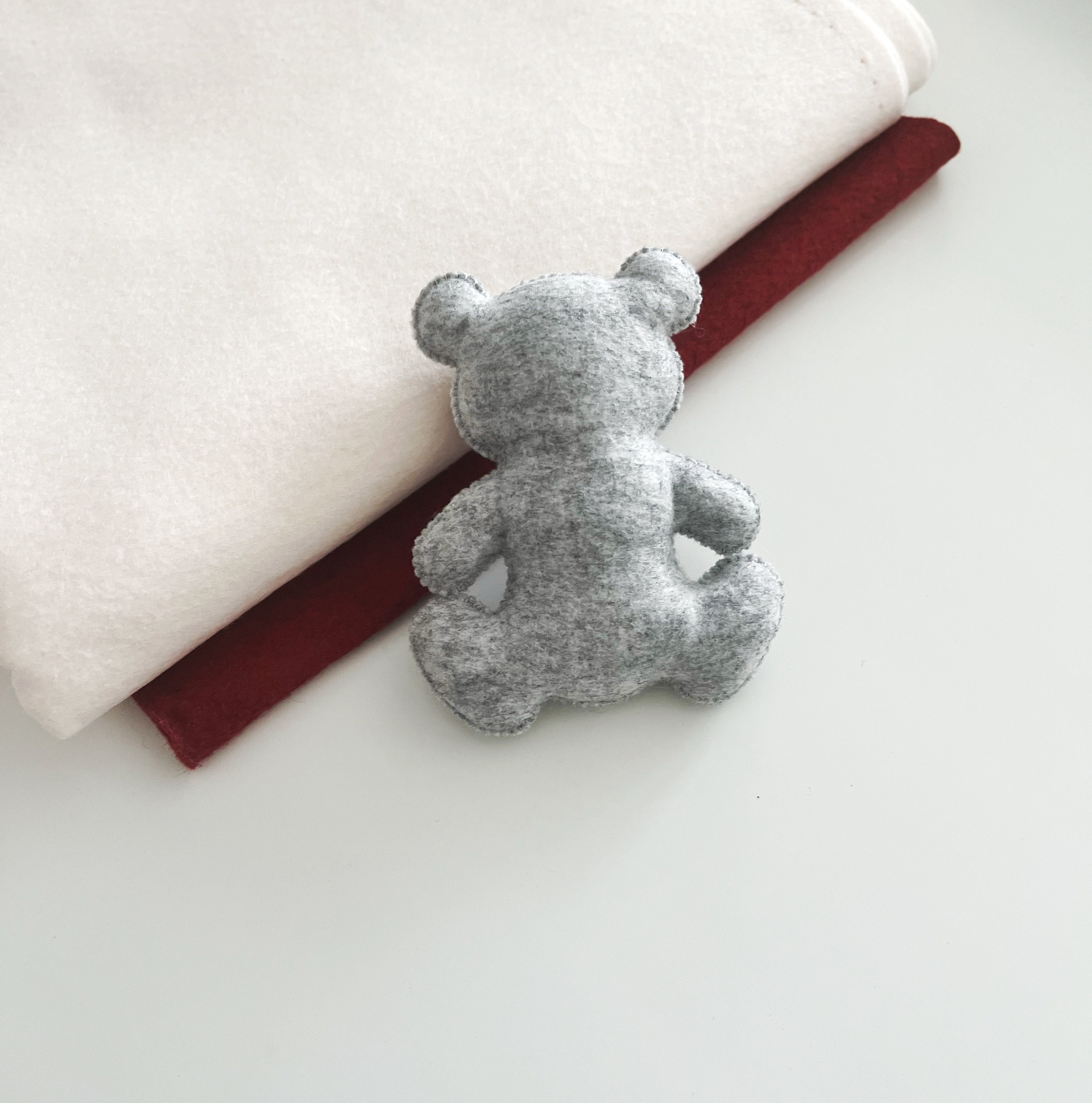 Bear Shape Digital Sewing Pattern Set of 3 Sizes Felt Bear PDF Instant ...