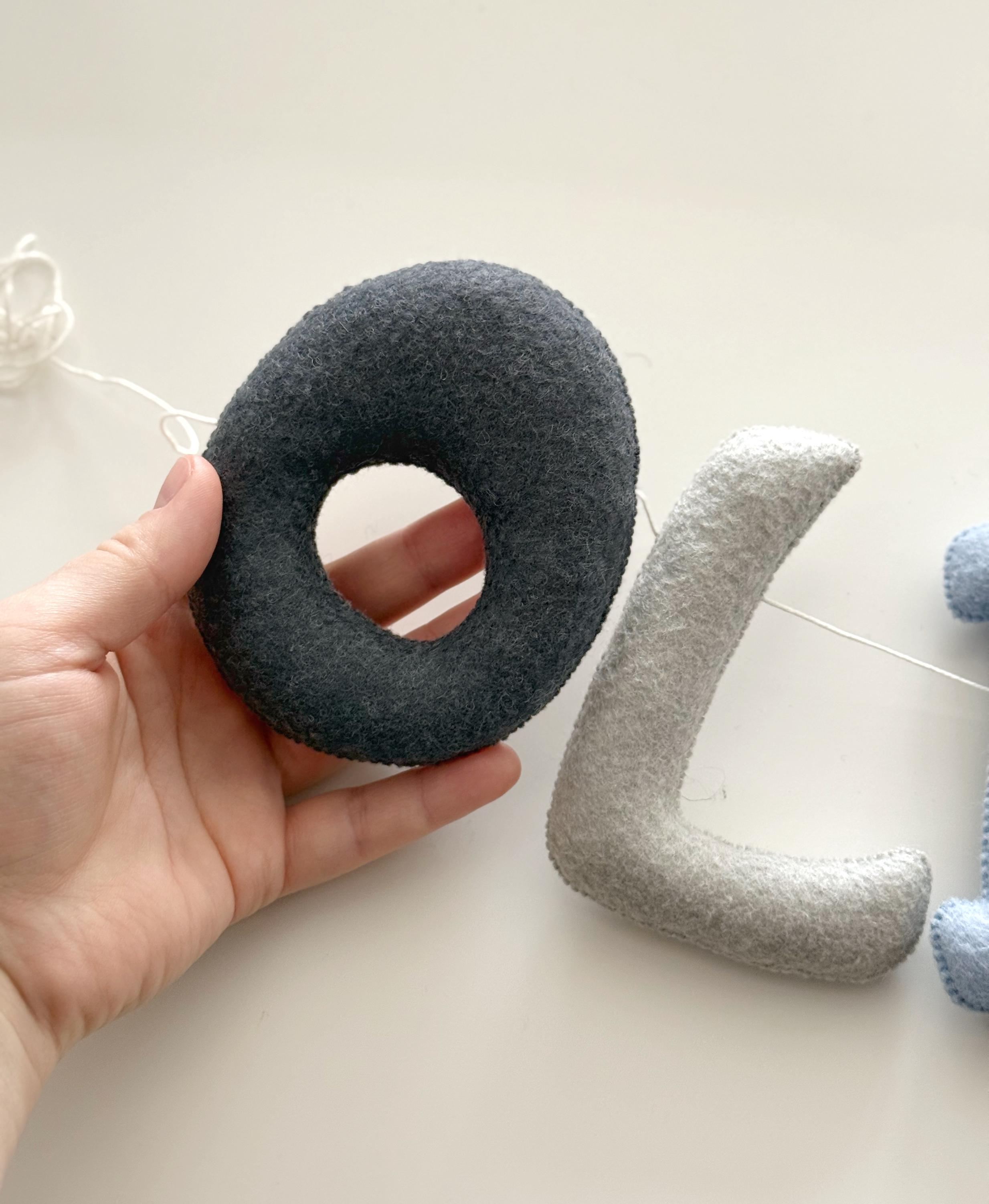 Alphabet PDF Pattern Sewing Digital Pattern Felt Uppercase Letters ...