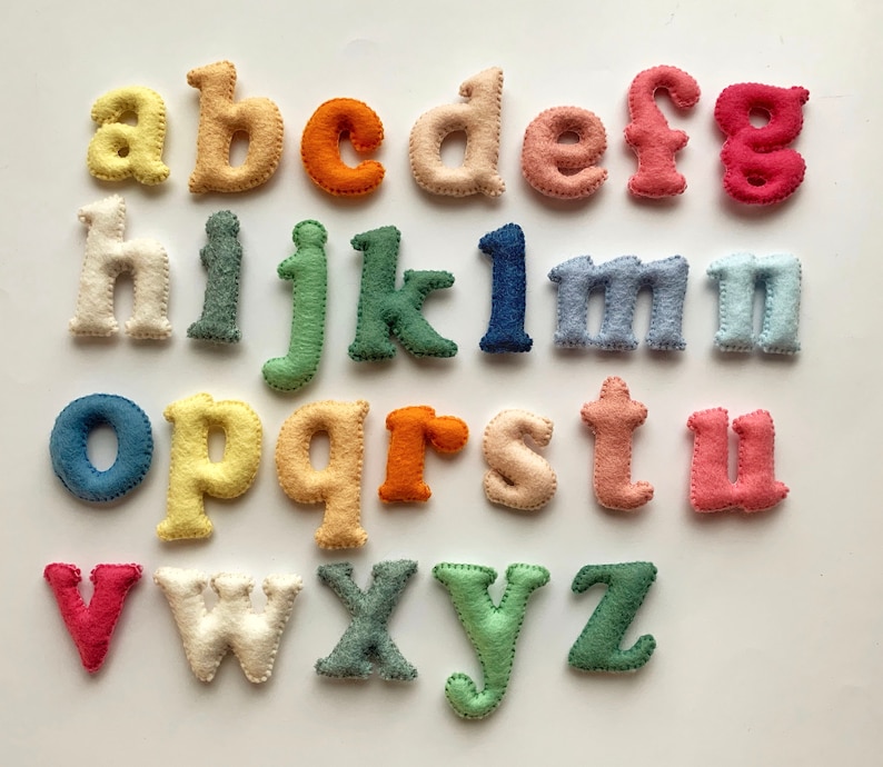 Lowercase Alphabet Digital Sewing Pattern ABC Felt Plush Alphabet ...