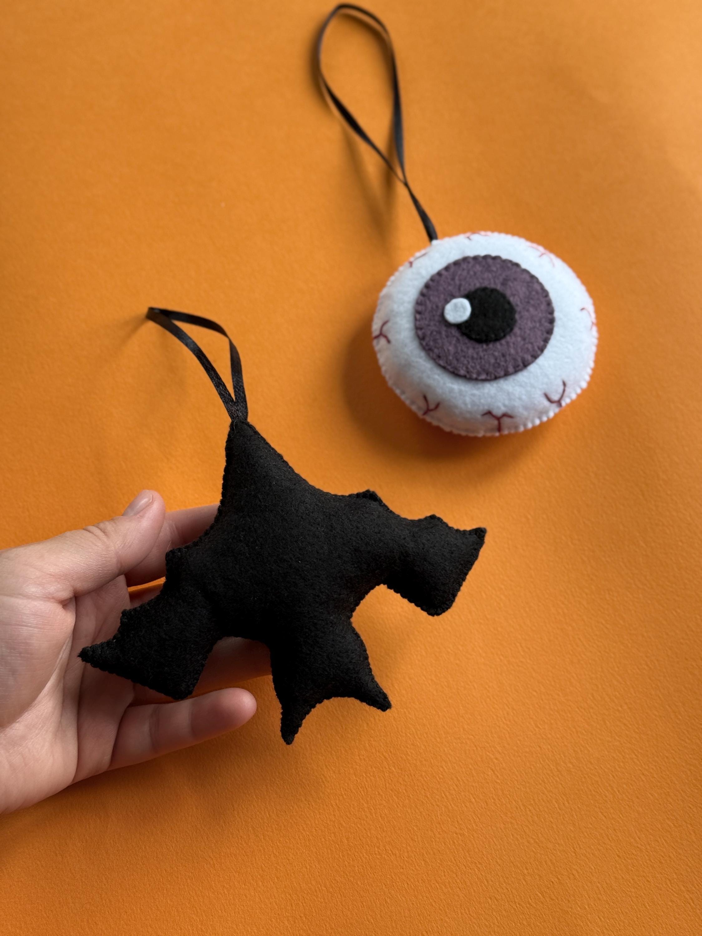 Bundle of Felt Spooky Eyeball and Bat Sewing Patterns: DIY Halloween ...