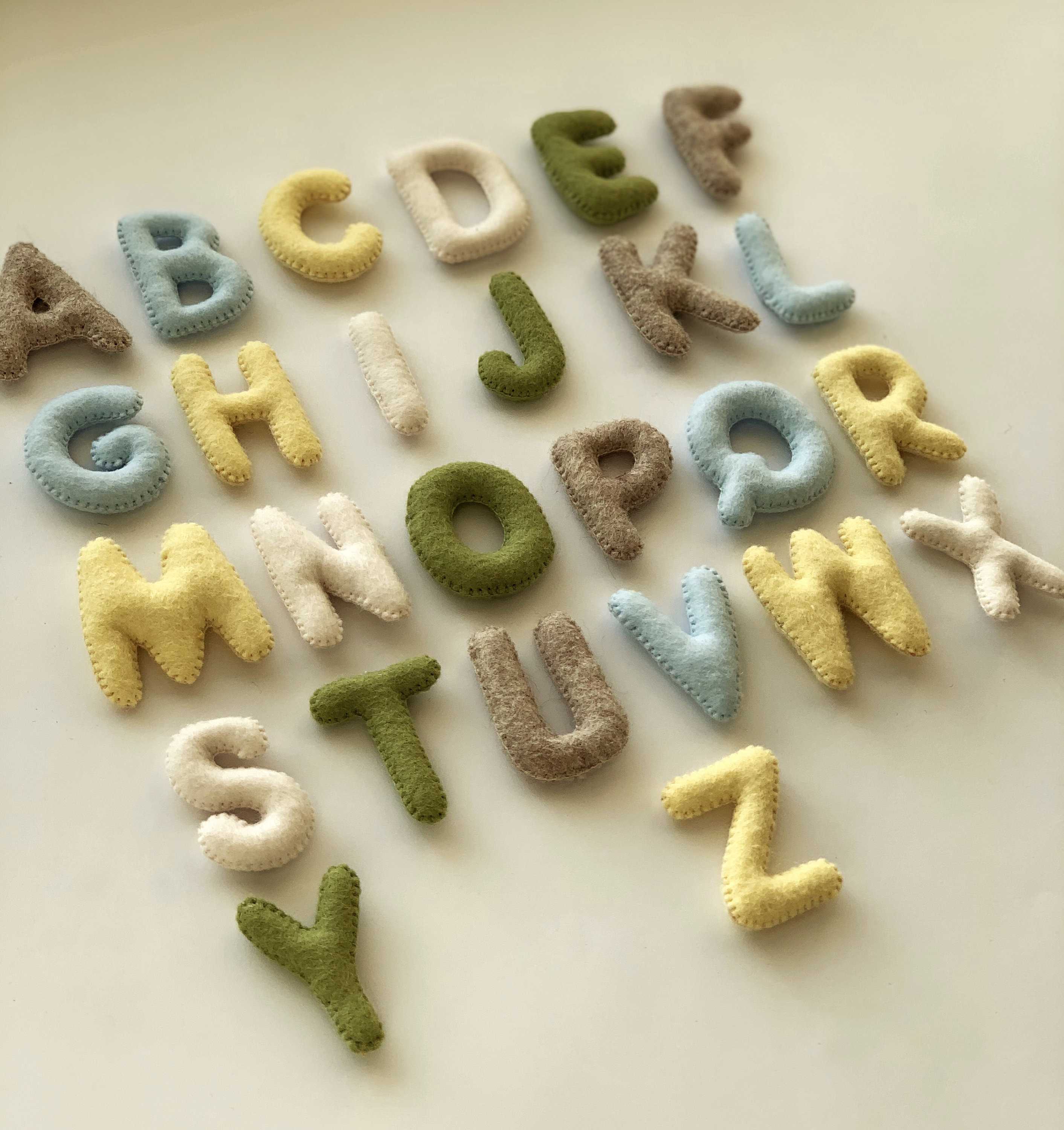 Sewing PDF Pattern Uppercase Alphabet Digital Pattern Educational ...