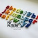 Sewing PDF Pattern Uppercase Alphabet Digital Pattern Educational ...