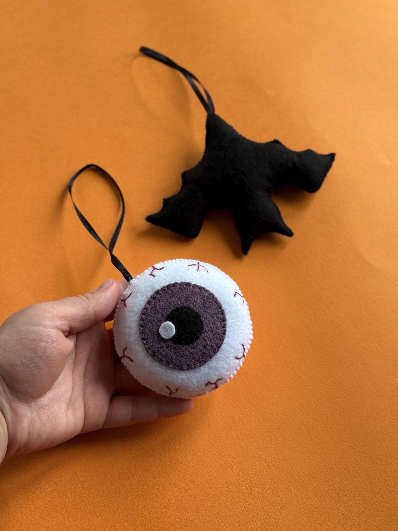 Bundle of Felt Spooky Eyeball and Bat Sewing Patterns: DIY Halloween ...