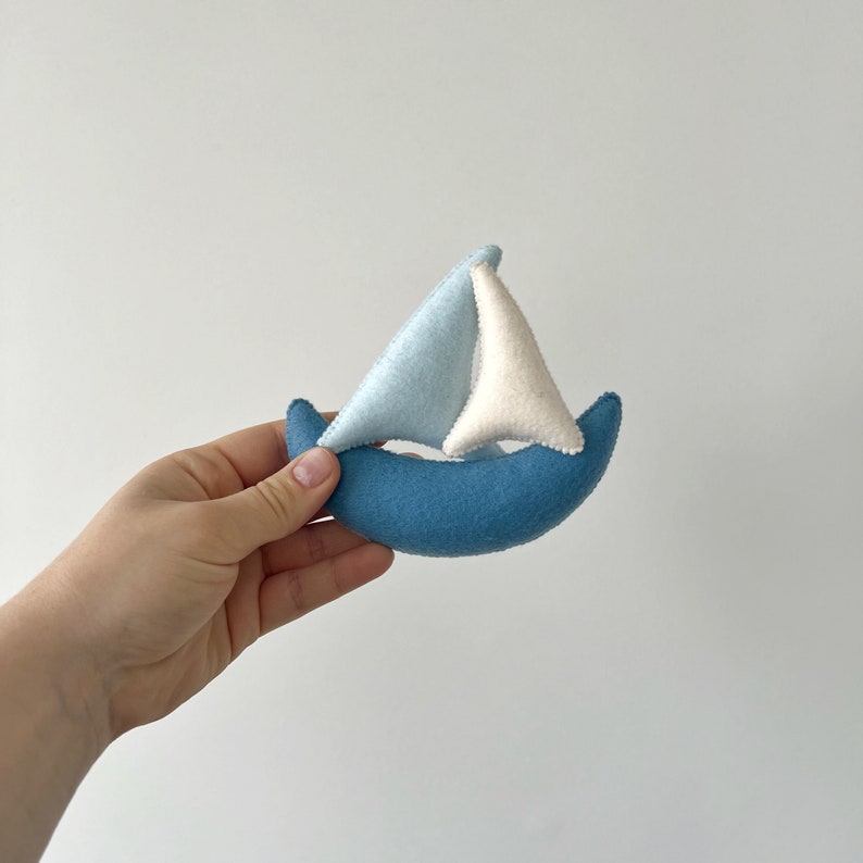 Felt Boat Sewing Pattern: Nautical Nursery Mobile (PDF Pattern) - Etsy