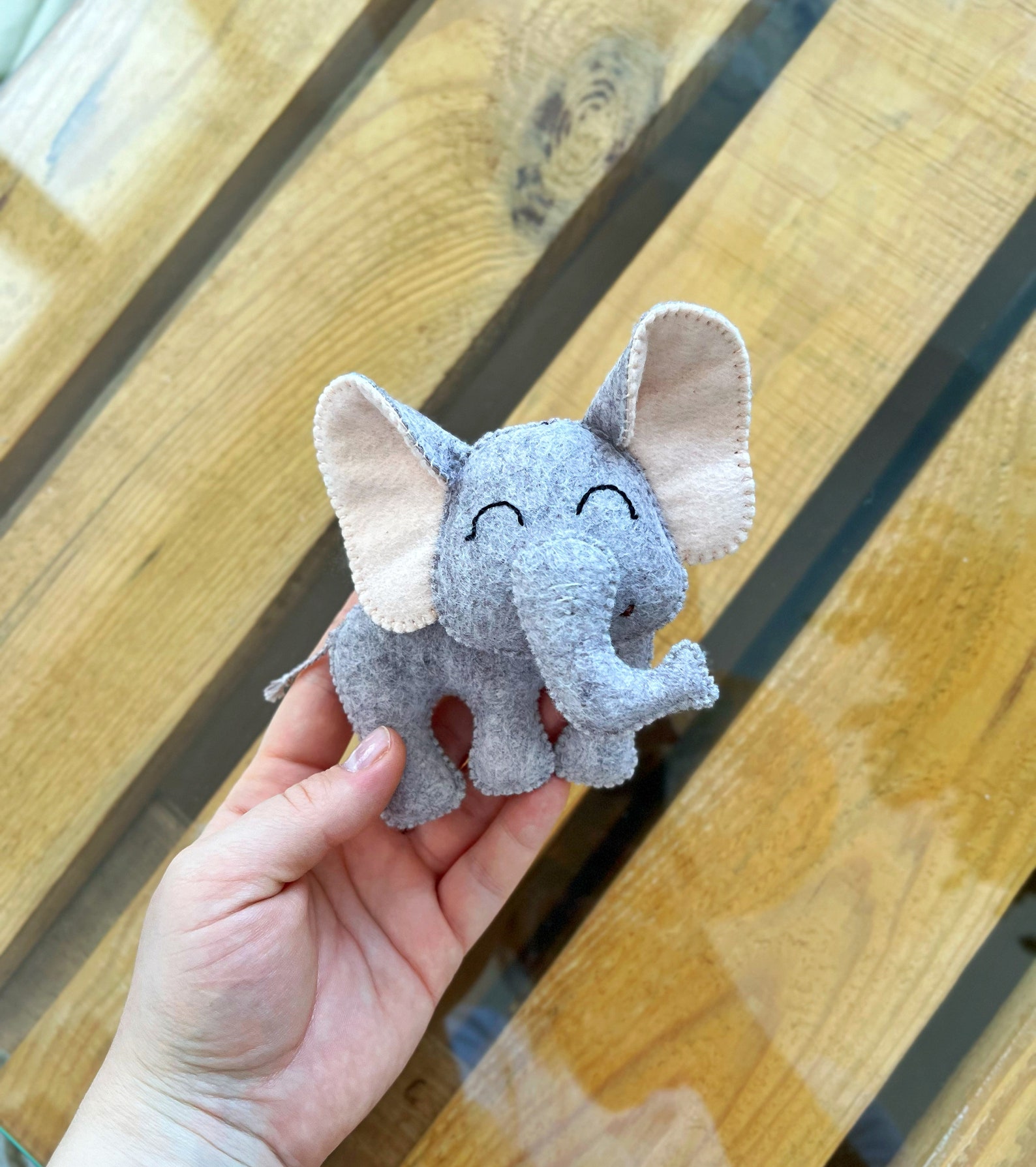 Felt Elephant Sewing Pattern: Safari Nursery Decor (PDF Pattern) - Etsy