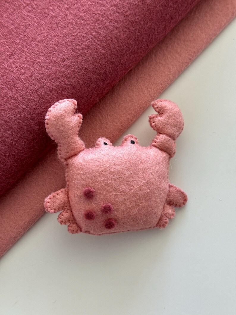 Felt Crab Sewing Pattern: Nautical Nursery Decor (PDF Pattern) - Etsy