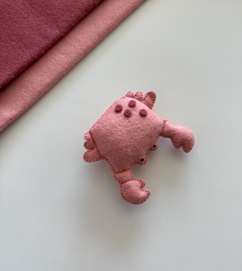 Felt Crab Sewing Pattern: Nautical Nursery Decor (PDF Pattern) - Etsy