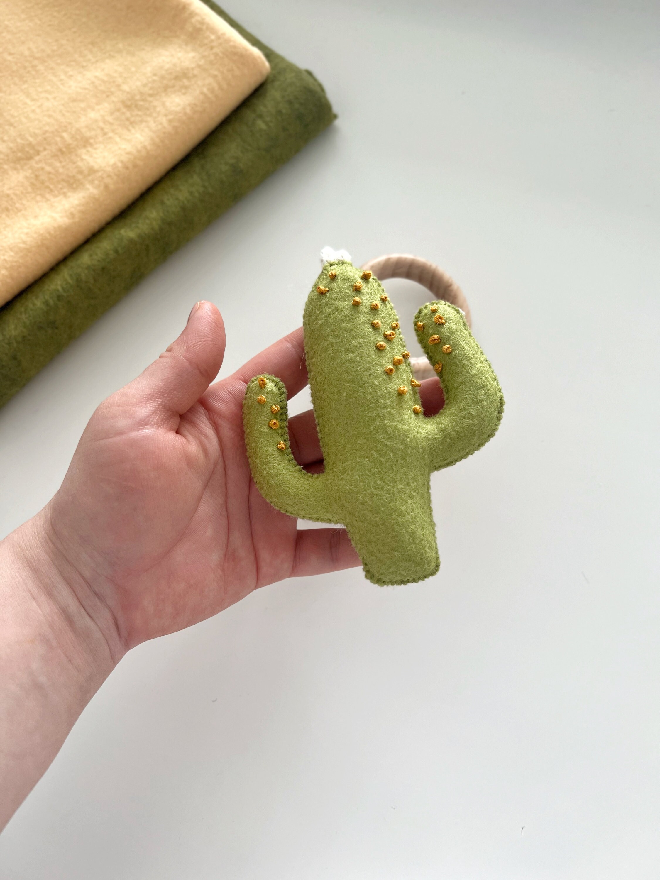 Cactus Rattle PDF Sewing Pattern Felt Digital Pattern Instant Download ...