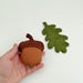 Acorn and Leaf Sewing Pattern PDF DIY Fall Decor, Autumn Felt Ornament ...