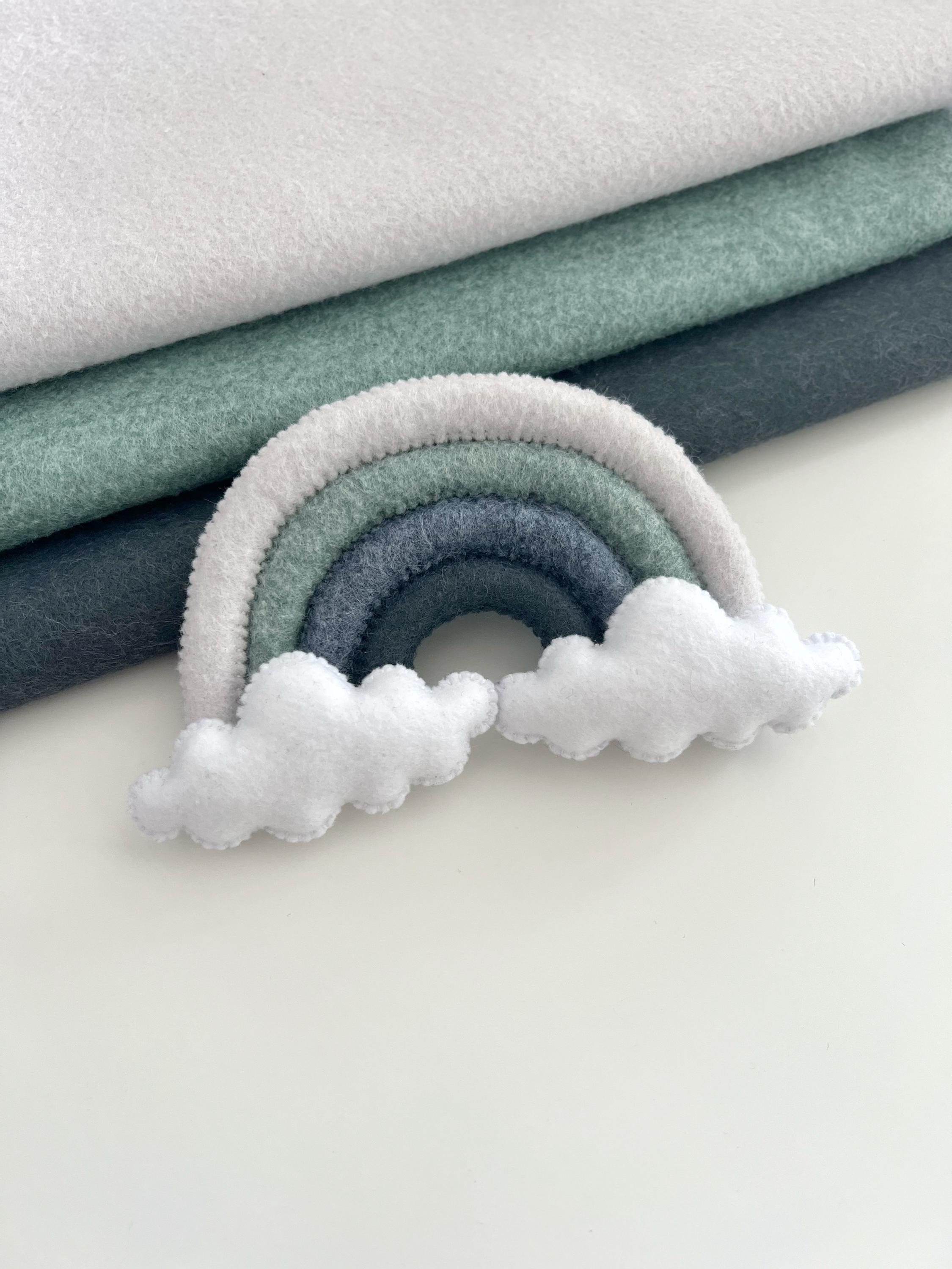 PDF Pattern Felt Rainbow With Clouds Digital Pattern Baby Mobile Toy ...