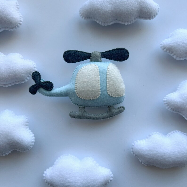 Felt Helicopter Sewing Pattern: DIY Nursery Decor (PDF Pattern) - Etsy