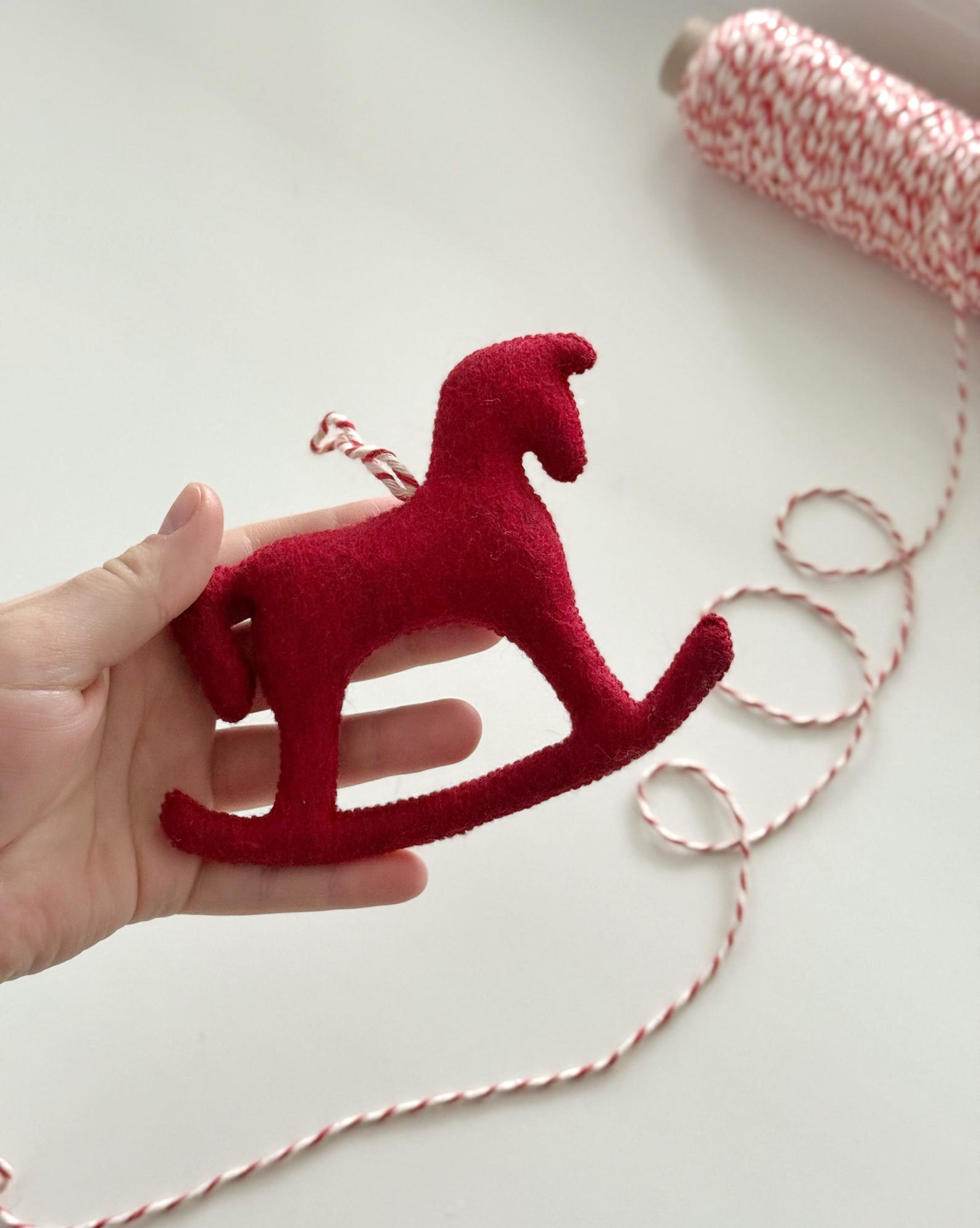 Christmas Ornament Rocking Horse PDF Pattern Sewing Christmas ...