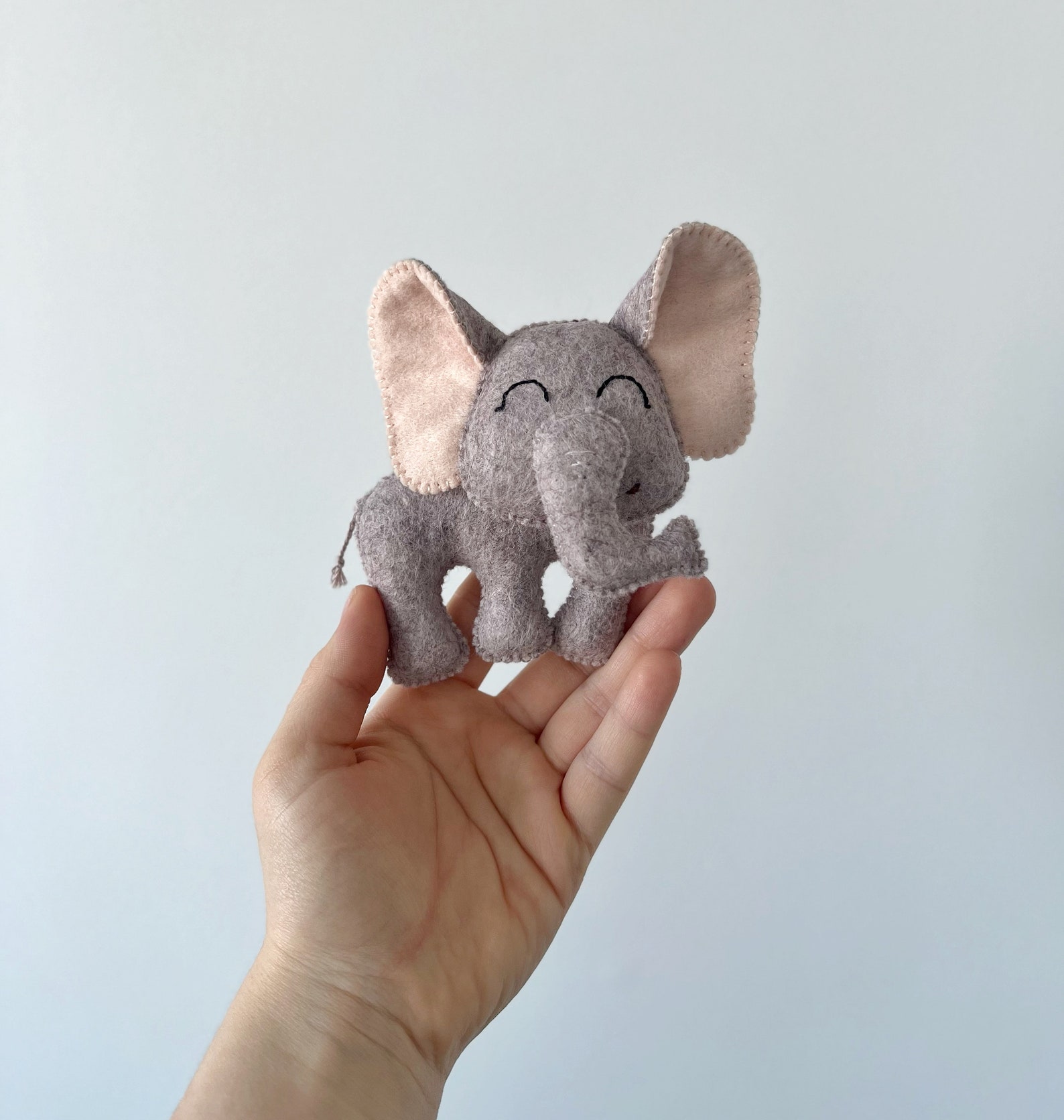Felt Elephant Sewing Pattern: Safari Nursery Decor (PDF Pattern) - Etsy