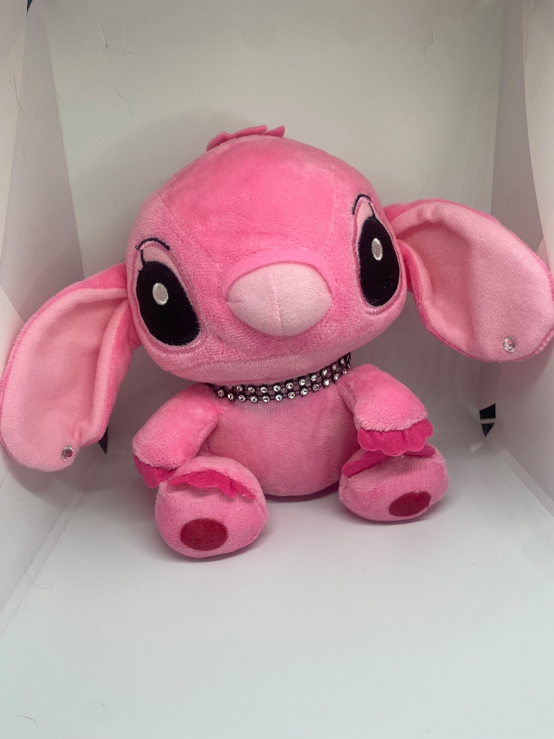 Stitch & Angel Plush Stash Jar, Animal Doll, Bedazzled Stuffed, 18cm/7 ...