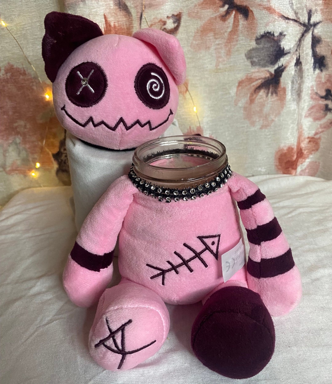 Bedazzled Adorable Zombie Cat Plush 28cm Stash Jar, Animal Doll Stuffed ...