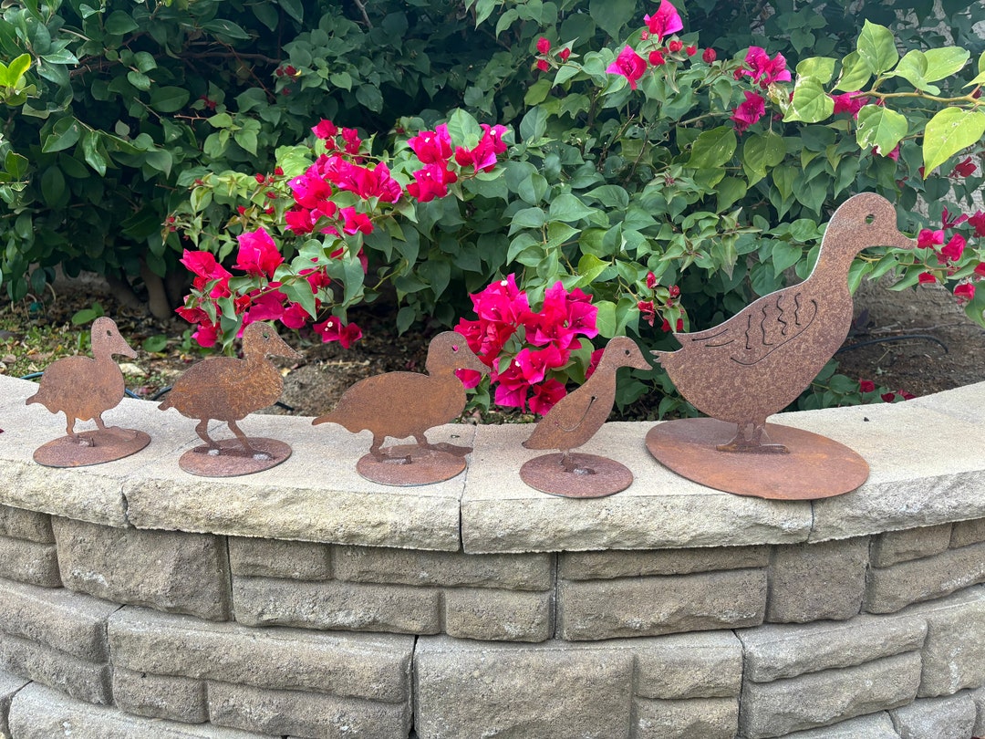 Rustic Metal Duck Family Set of 5 - Etsy