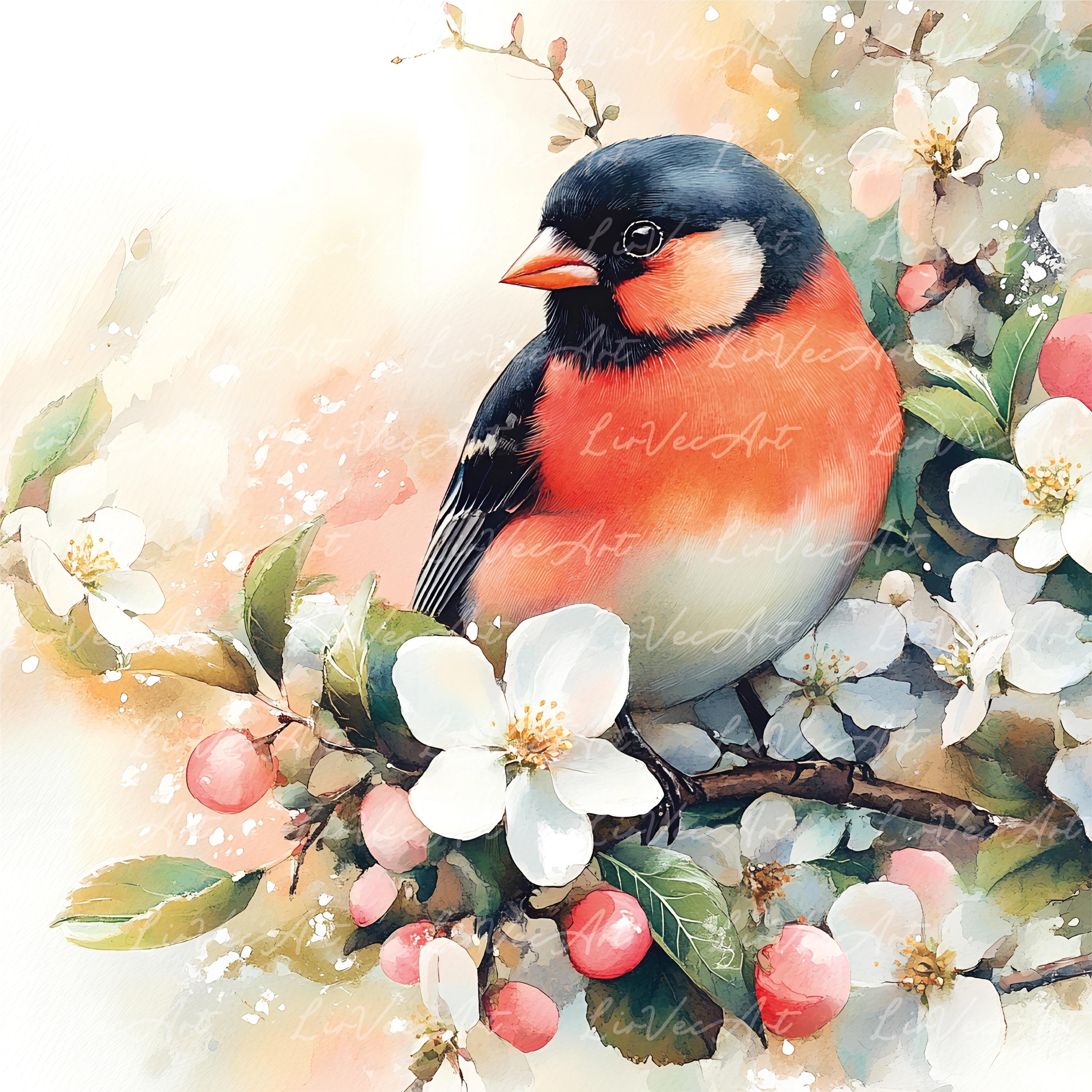 Watercolor Birds Clipart Set - 25 High-resolution Illustrations ...